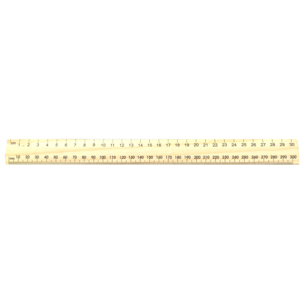Wooden Ruler 30 cm – Classroom Measuring Ruler | Delta Educational ...