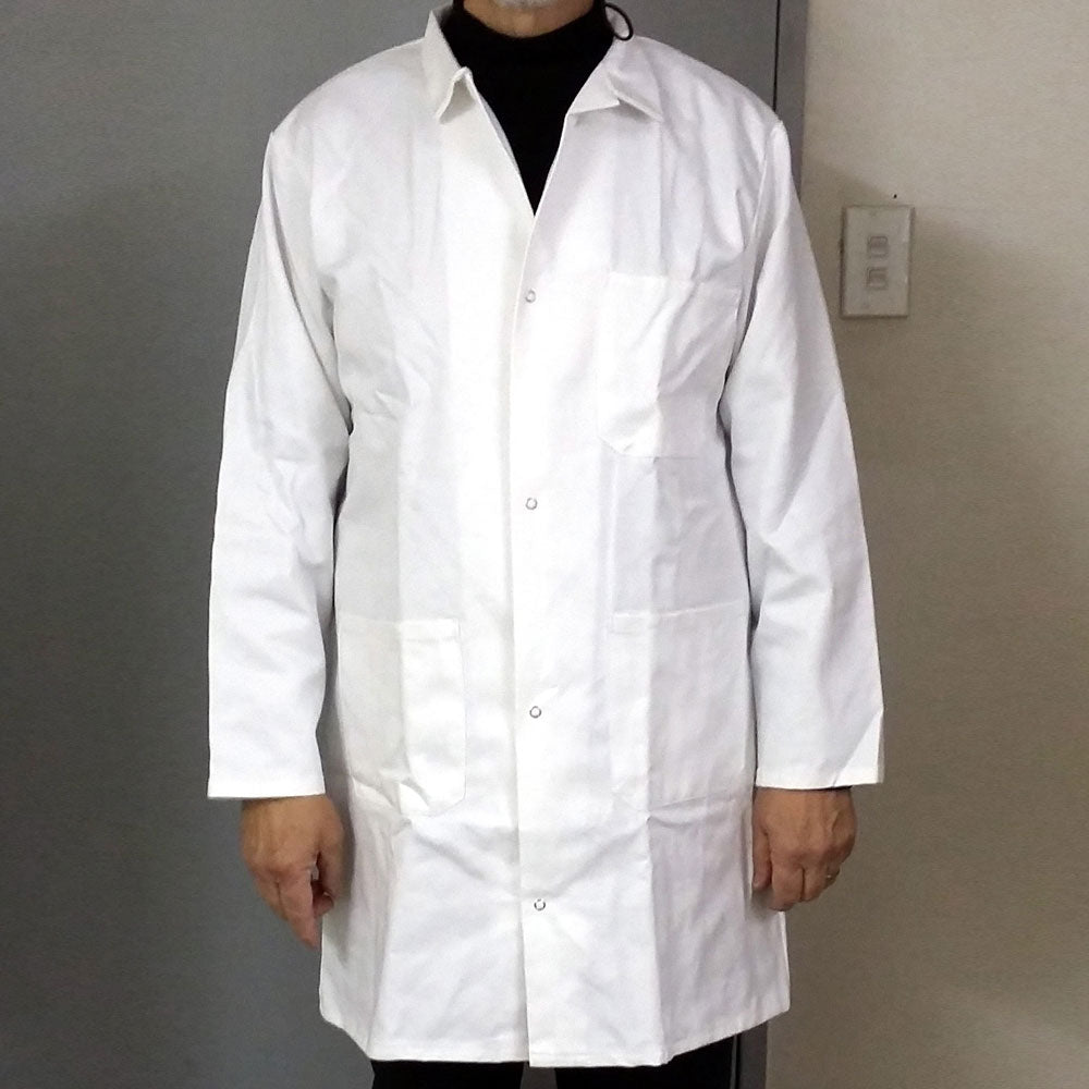Delta 100% Cotton Drill Lab Coat – 290 GSM, White, Size 3 (XXS) – Delta ...